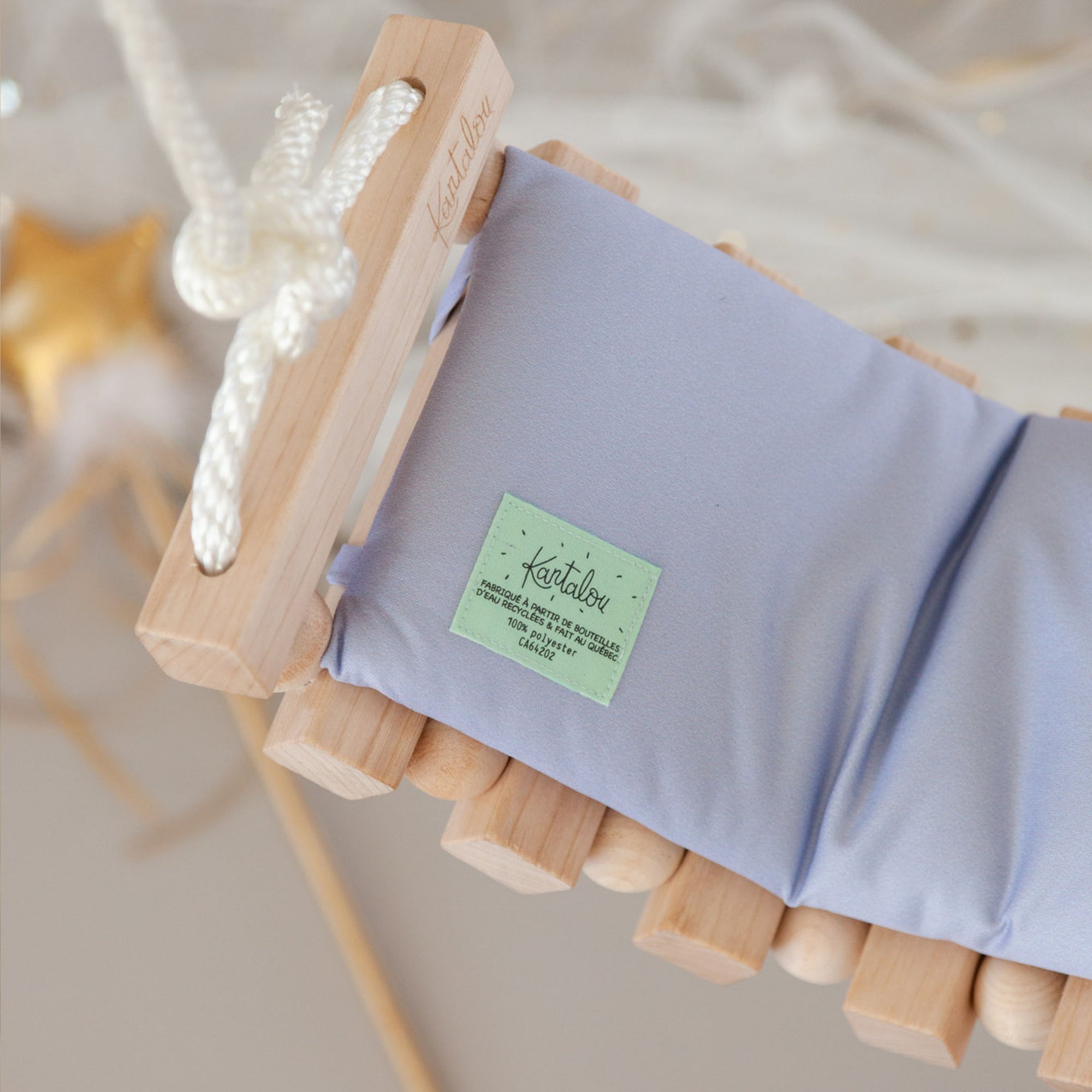 Balancoire souple interieur en bois pour enfant